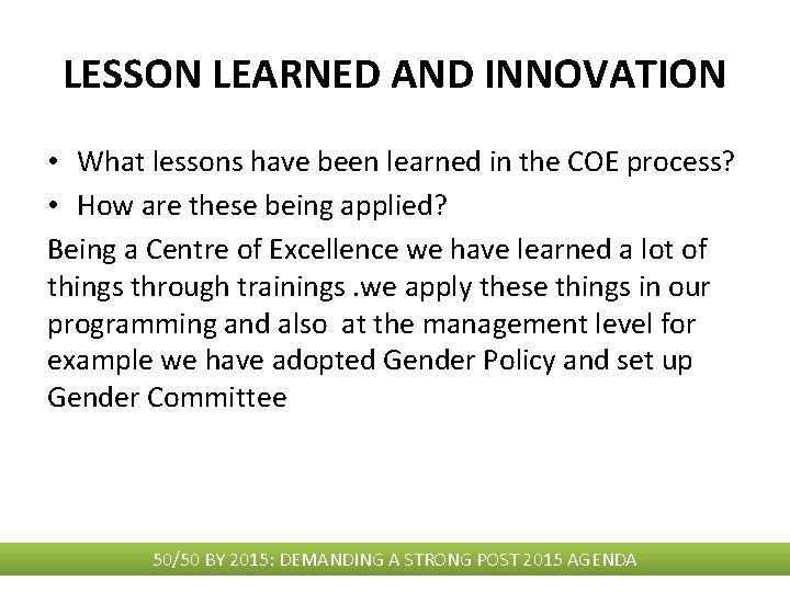 THE SADC GENDER PROTOCOL SUMMIT 2014 RADIO MARIA