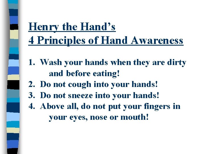 Hand Hygiene and Respiratory Etiquette Program Training Module