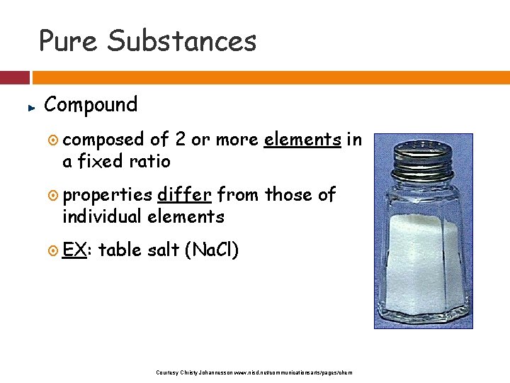 Classification of Matter Matter Chemistry is the study