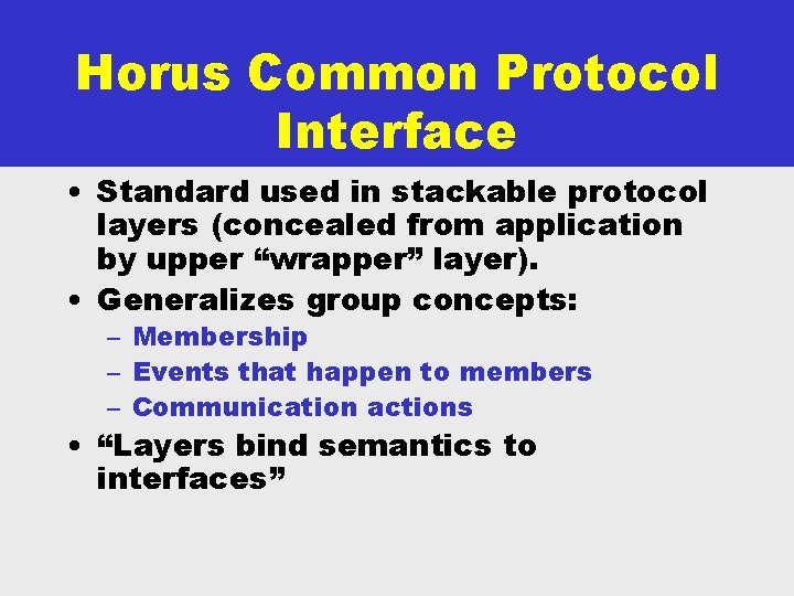 Masking the Overhead of Protocol Layering CS 514