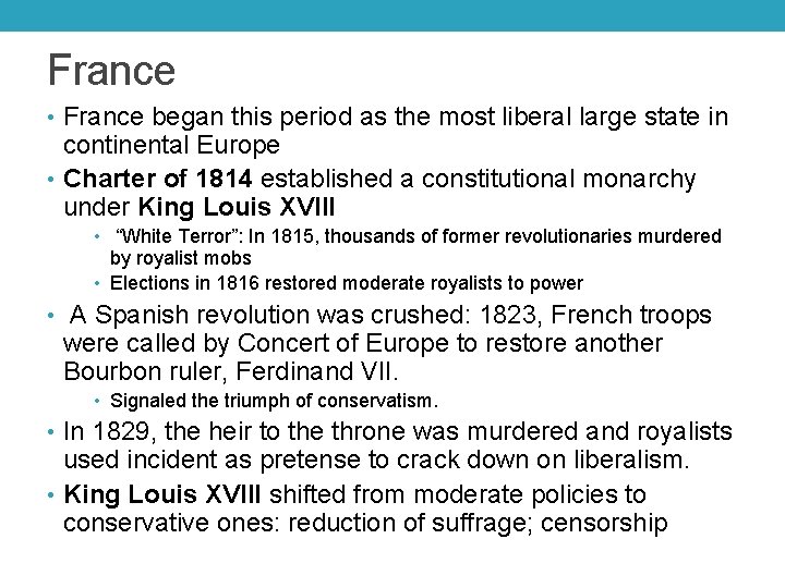 THE CONSERVATIVE ORDERCHALLENGES OF REFORM 1815 1832 Liberalism