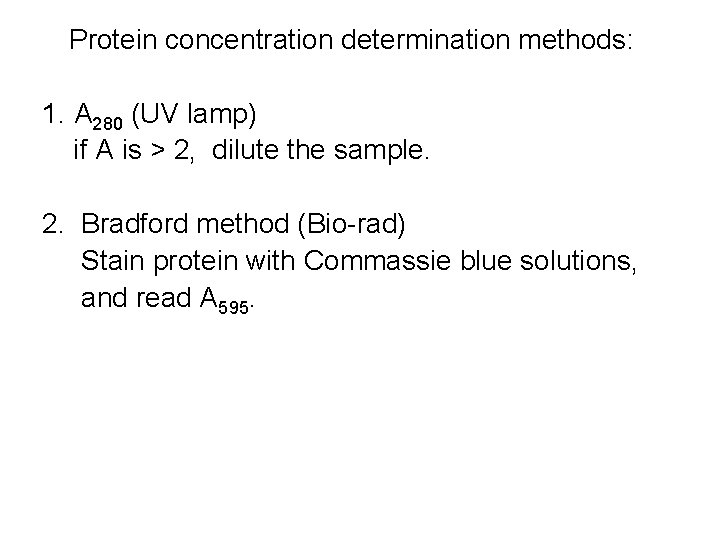 Chapter 10 Analysis of proteins Purification schemes 1