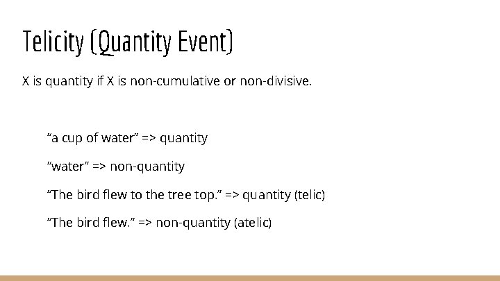 Verbal Classifiers Numerals Telicity in Mandarin An ExoSkeletal