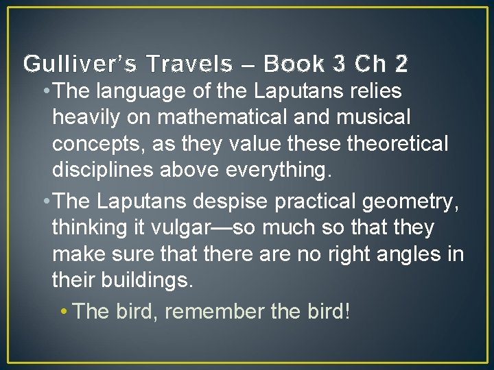 Gullivers Travels Book 3 Chapters 1 8 Laputa