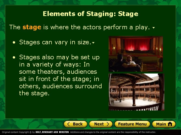 What Elements Create Drama Feature Menu Dramatic Structure