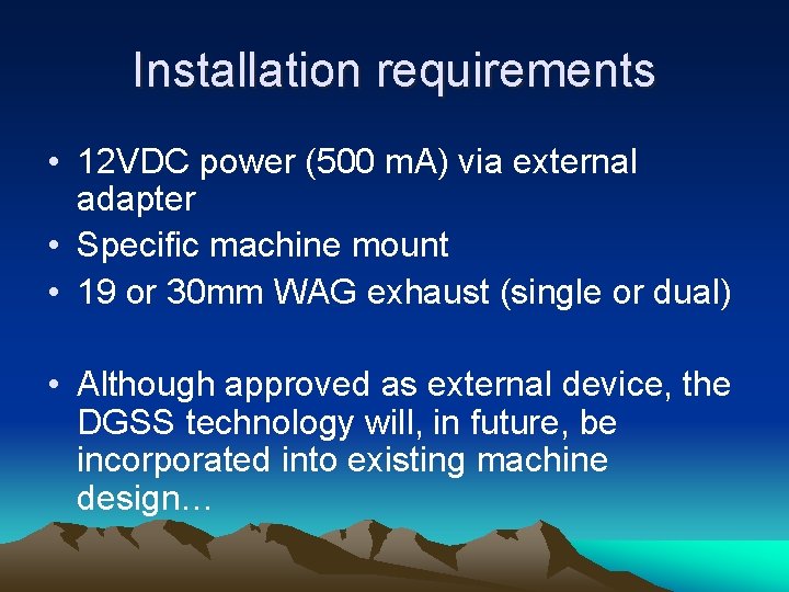 Dynamic Gas Scavenging System DGSS The Next Generation