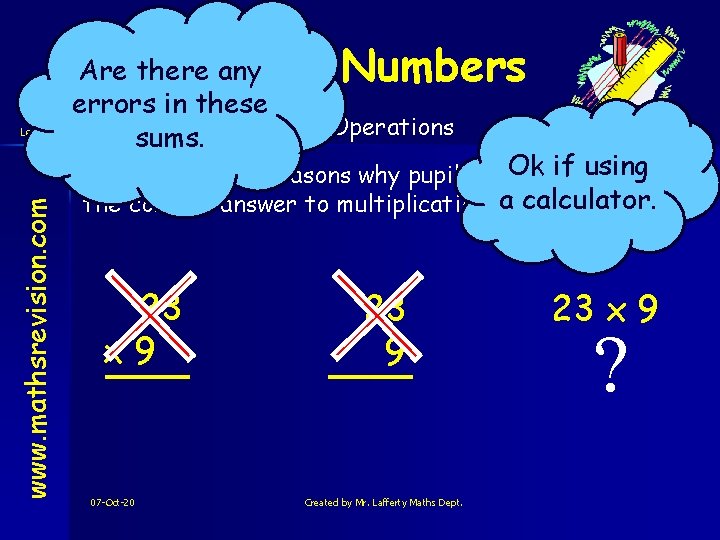 Whole Numbers Level 2 www mathsrevision com Multiplication