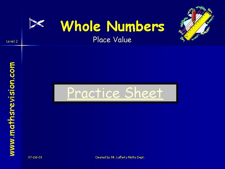 Whole Numbers Level 2 www mathsrevision com Multiplication