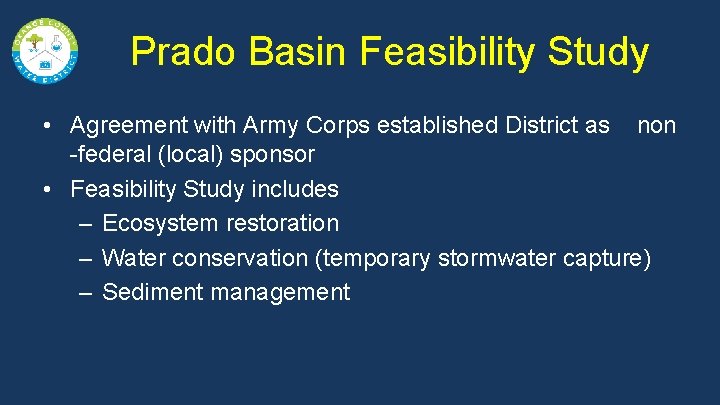 Prado Basin Feasibility Study CostBenefit Analysis Water Issues