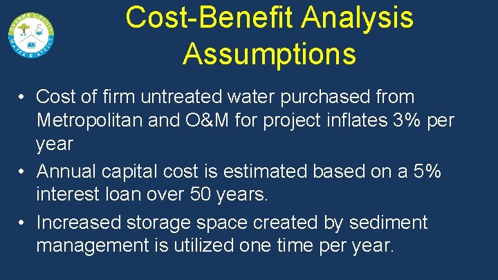 Prado Basin Feasibility Study CostBenefit Analysis Water Issues