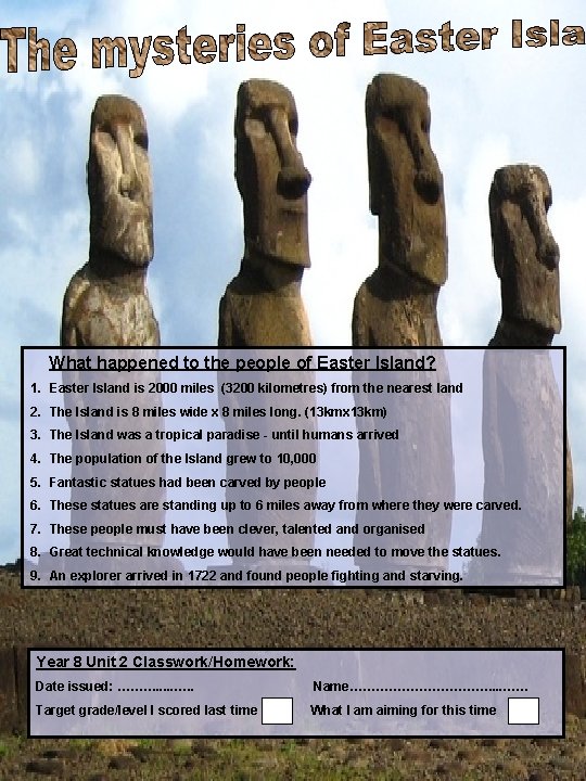 What happened to the people of Easter Island