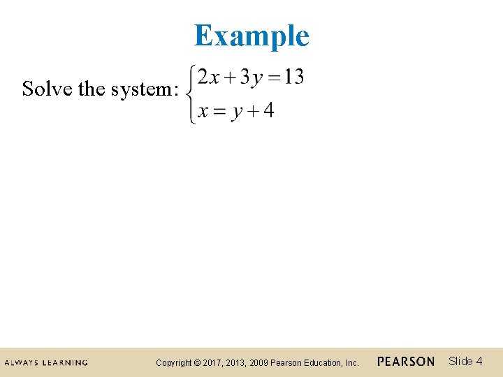 Section 4 2 Solving Systems of Linear Equations
