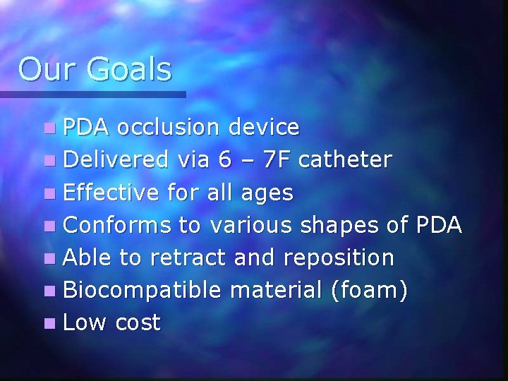 Patent Ductus Arteriosus Occlusion Device Christina Mathieson Trung