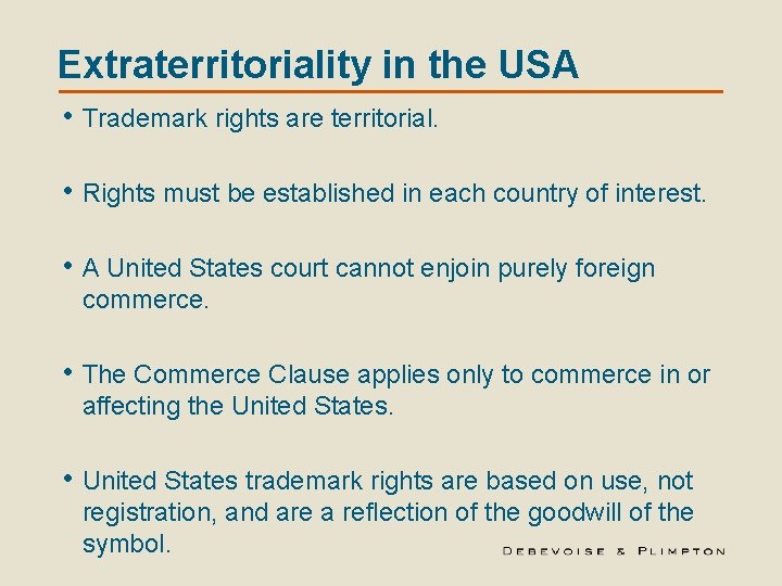 Advanced Trademark Law Seminar Parallel Imports ...