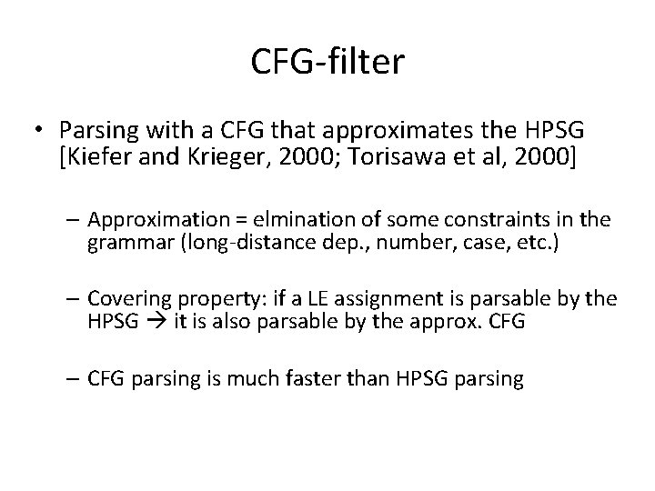 HPSG parser development at Utokyo Takuya Matsuzaki University