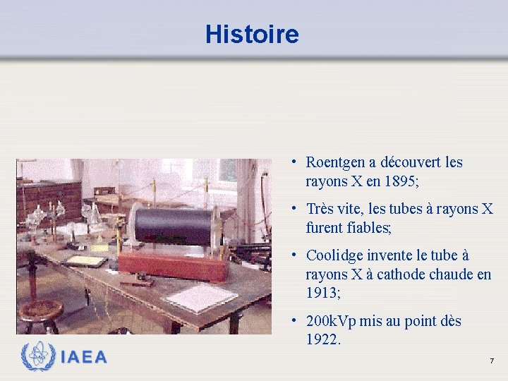 Panorama des sources utilises pour la radiographie industrielle