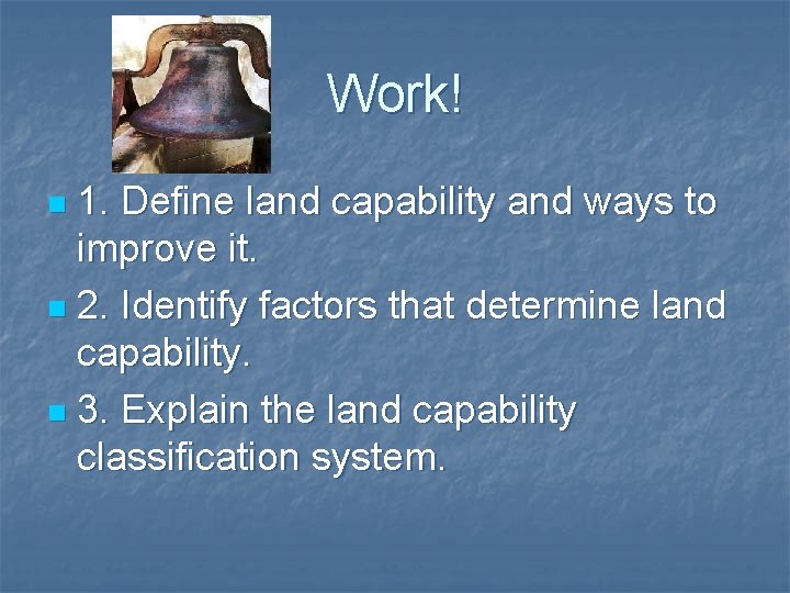 Using Land Capability Classifications Next Generation ScienceCommon Core