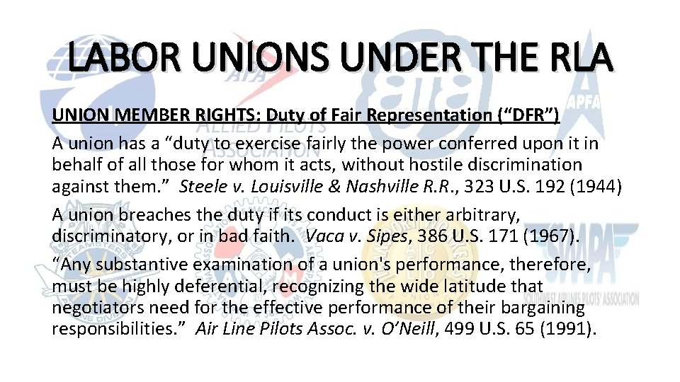 AIRLINE LABOR LAW BY MITCHELL A VASIN ESQ