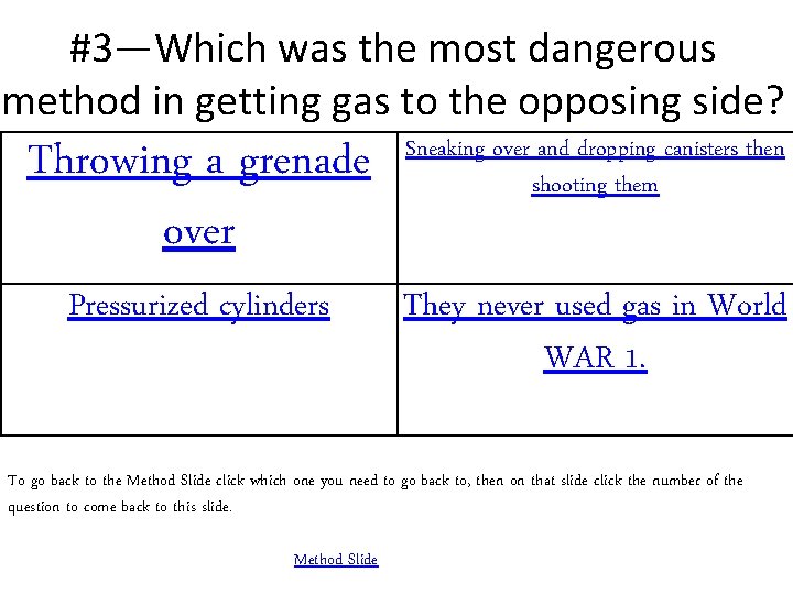 Chemical Warfare Chemical Warfare Four types Tear gases