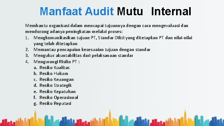 Urgensi Audit Mutu Internal Untuk Program Studi PS