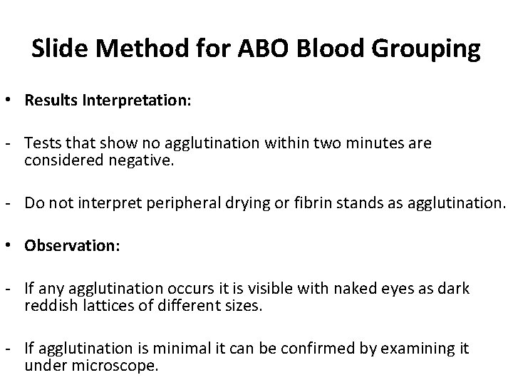 MLS 412 BLOOD GROUPING TECHNIQUES AKINBO D B