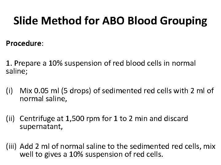MLS 412 BLOOD GROUPING TECHNIQUES AKINBO D B