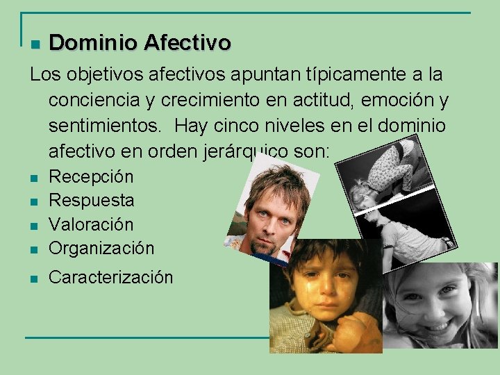 Taxonoma de Objetivos de la Educacin n La