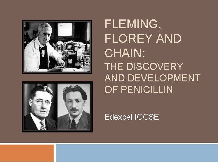 FLEMING FLOREY AND CHAIN THE DISCOVERY AND DEVELOPMENT