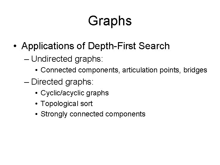 Applications of graph traversals CLRS problem 22 2
