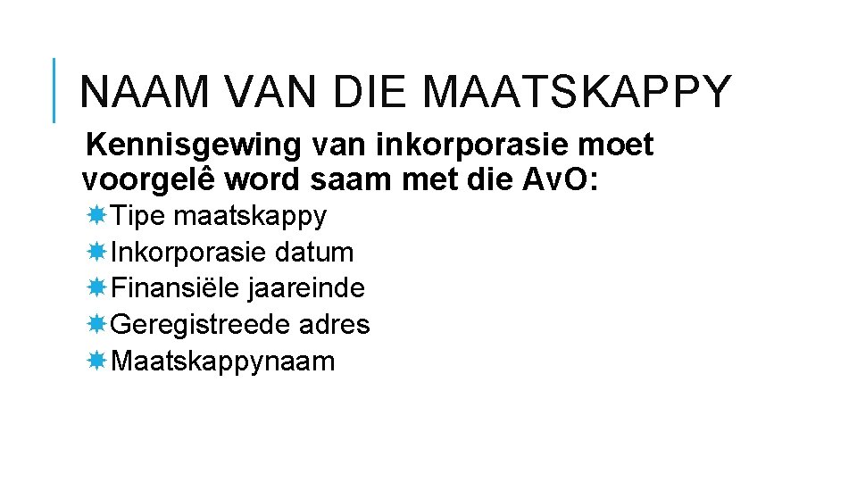 VOORDEEL VAN N MAATSKAPPY BO N ANDER VORM