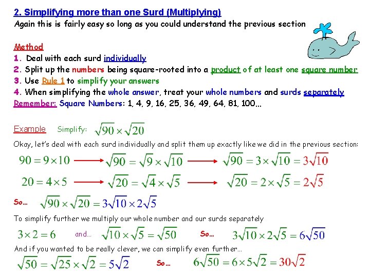 Mr Fs Maths Notes Number 10 Surds 10