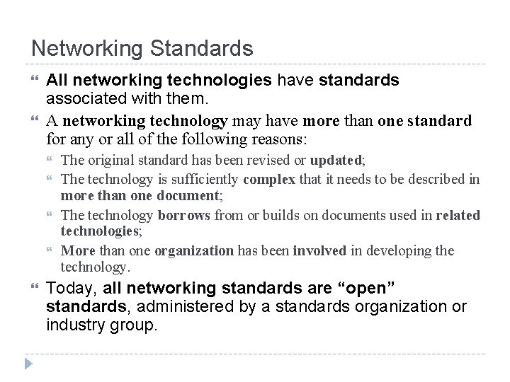 Lecture 3 Networking Standards By D Najla AlNabhan
