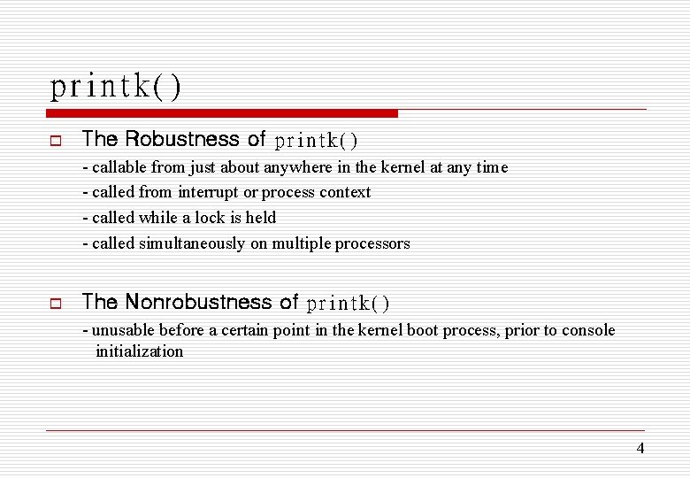 Linux Kernel Development Chapter 18 Debugging Okkyun Ha