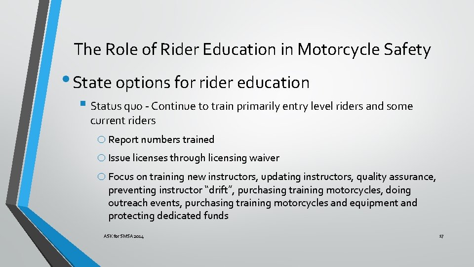The Role of Rider Education in Motorcycle Safety