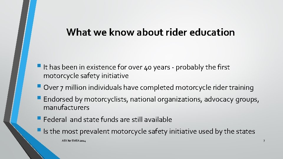 The Role of Rider Education in Motorcycle Safety
