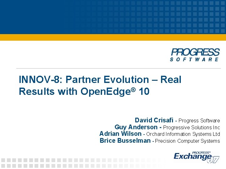 INNOV8 Partner Evolution Real Results with Open Edge