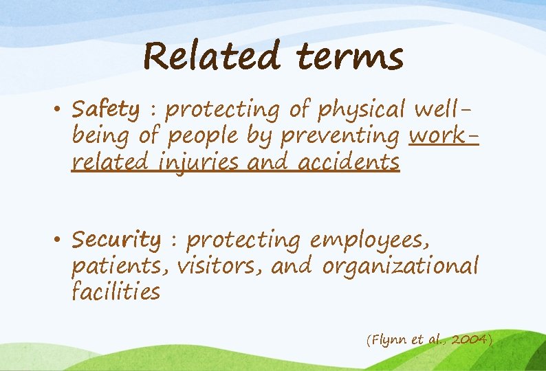 Safety workplace Kulwadee Abhicharttibutra Related terms Safety protecting