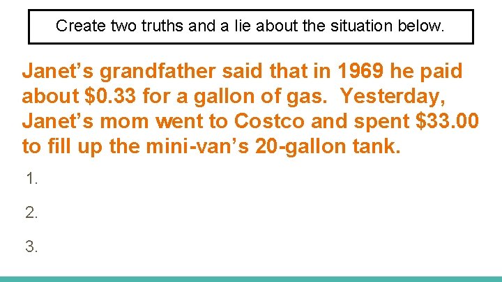 Two Truths and a Lie Grade 4 GT