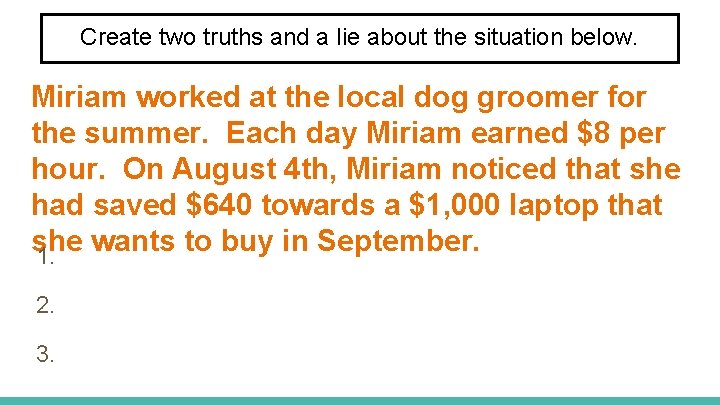 Two Truths and a Lie Grade 4 GT