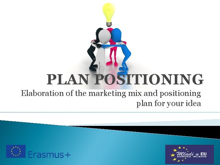 PLAN POSITIONING Elaboration of the marketing mix and