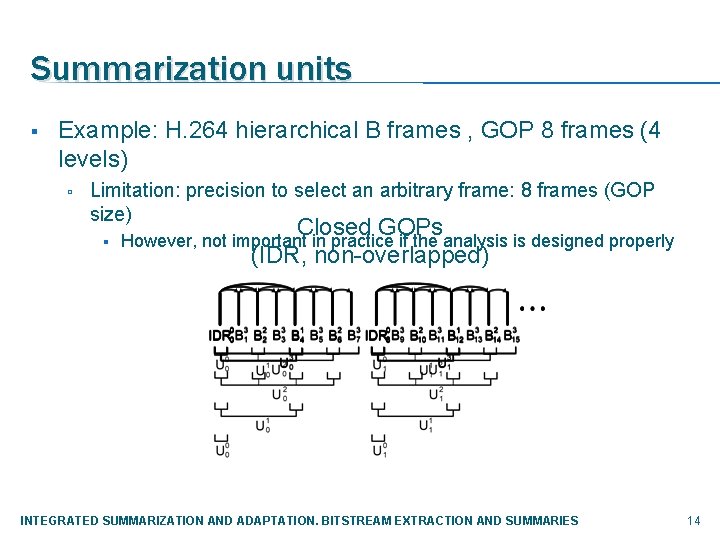 A SCALABLE APPROACH TO VIDEO SUMMARIZATION AND ADAPTATION