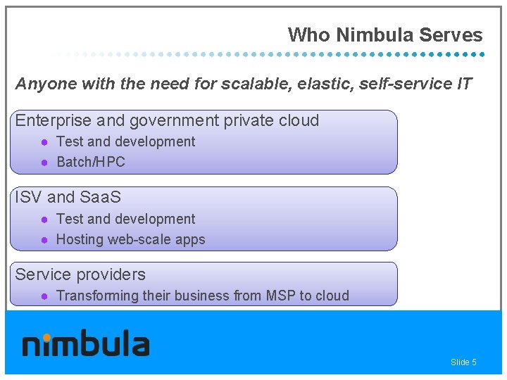 Nimbula Director 2 0 Launch Feature Overview Nimbula