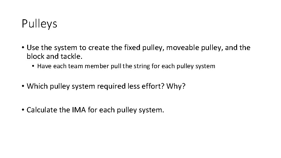 POE Simple Machine Investigation 8232016 First Class Lever