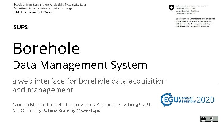 Borehole Data Management System a web interface for