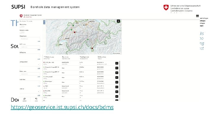 Borehole Data Management System a web interface for