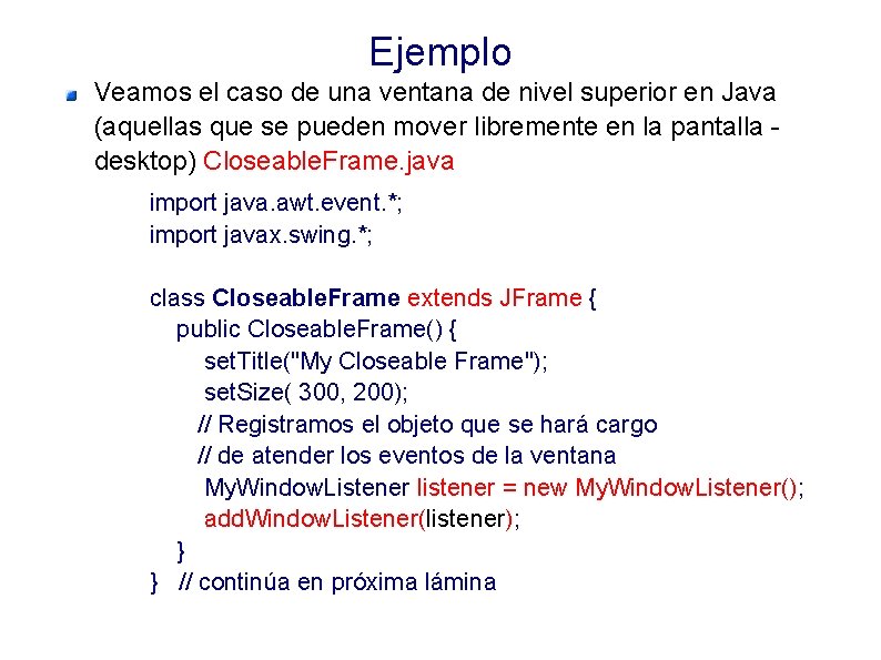 Programacin basada en eventos Event Based Programming Conceptos