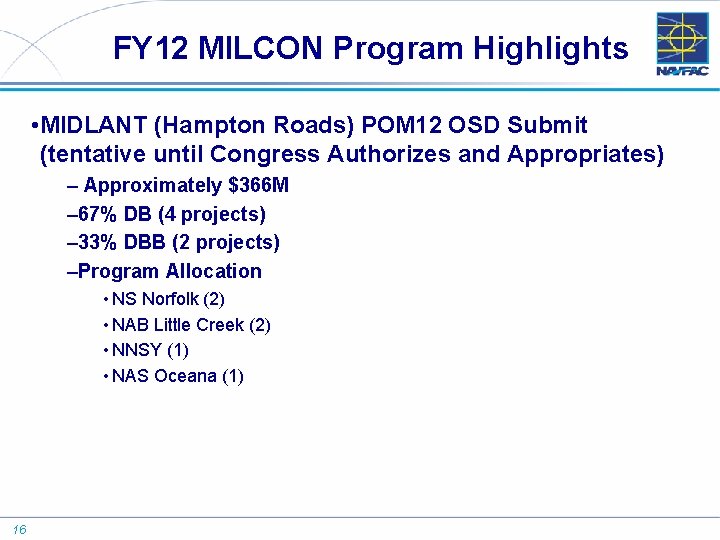 NAVFAC MIDLANT Naval Facilities Engineering Command MidAtlantic Workload