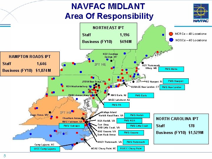 NAVFAC MIDLANT Naval Facilities Engineering Command MidAtlantic Workload