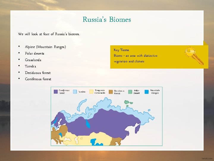 Learning Objective To explore the physical geography of