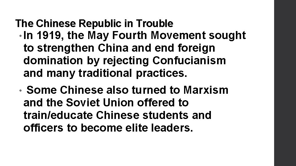 Upheavals in China Chapter 12 4 Focus Question